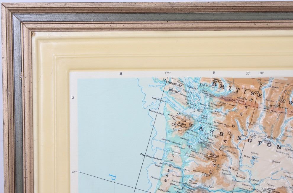 Nystrom Raised Map of The United States