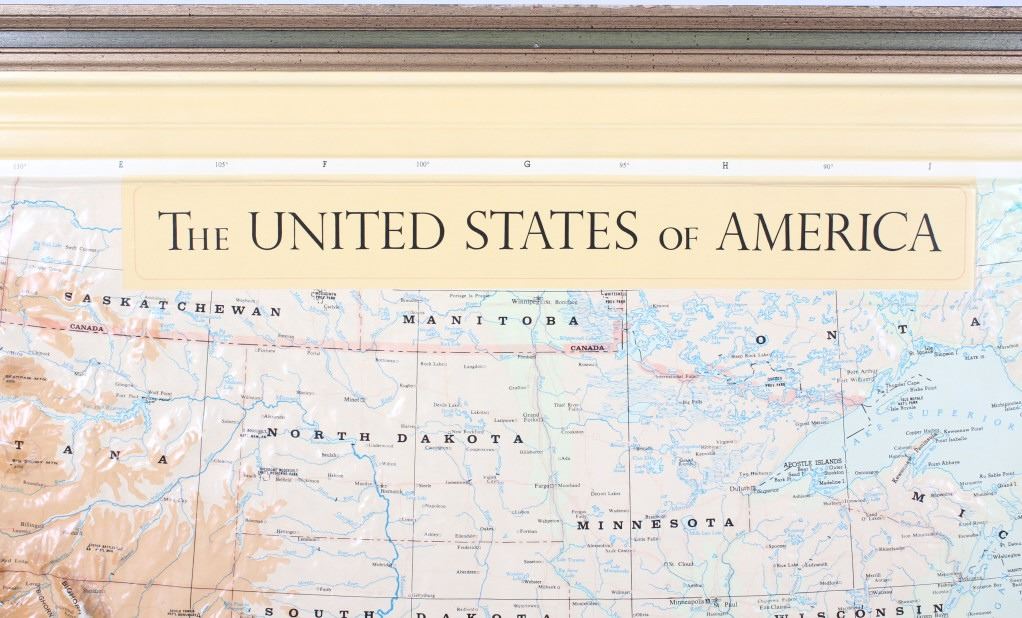 Nystrom Raised Map of The United States