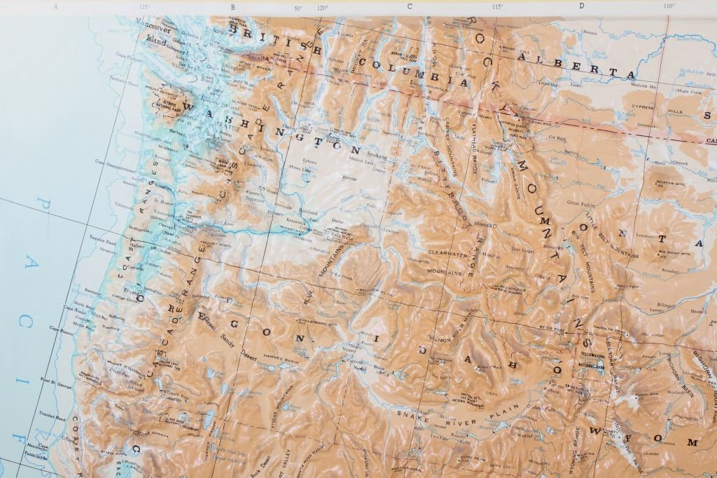 Nystrom Raised Map of The United States