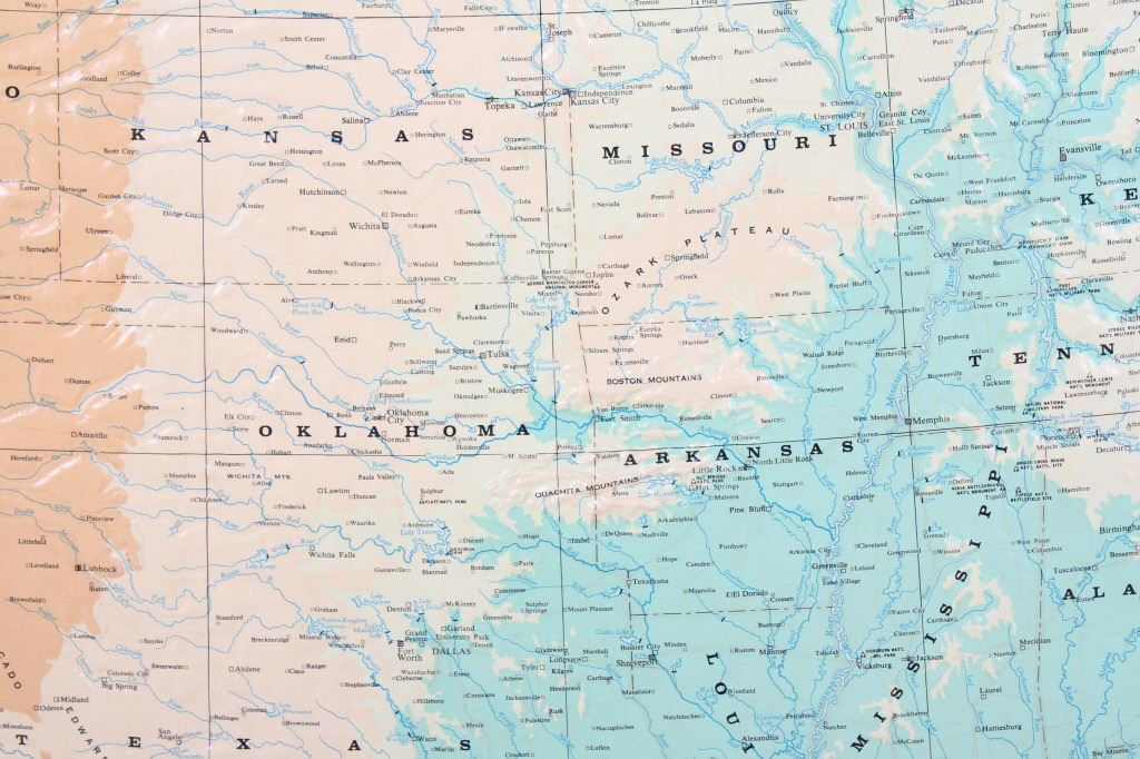 Nystrom Raised Map of The United States