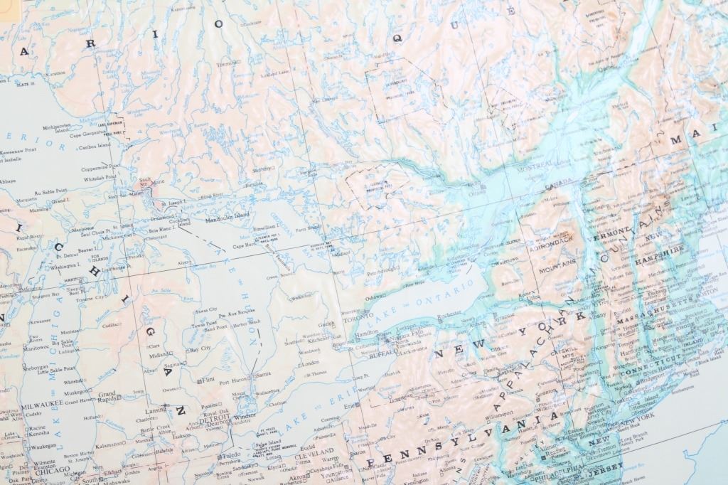 Nystrom Raised Map of The United States