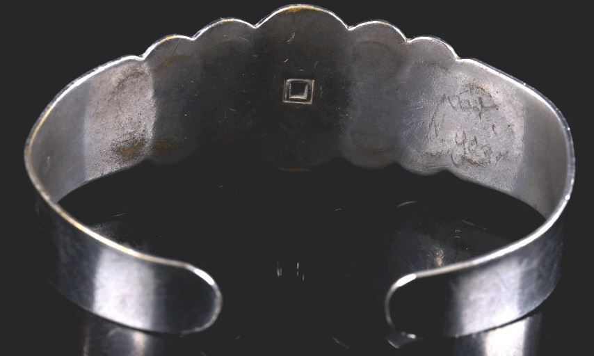 Navajo Sterling & Turquoise Thunder Bird Cuff