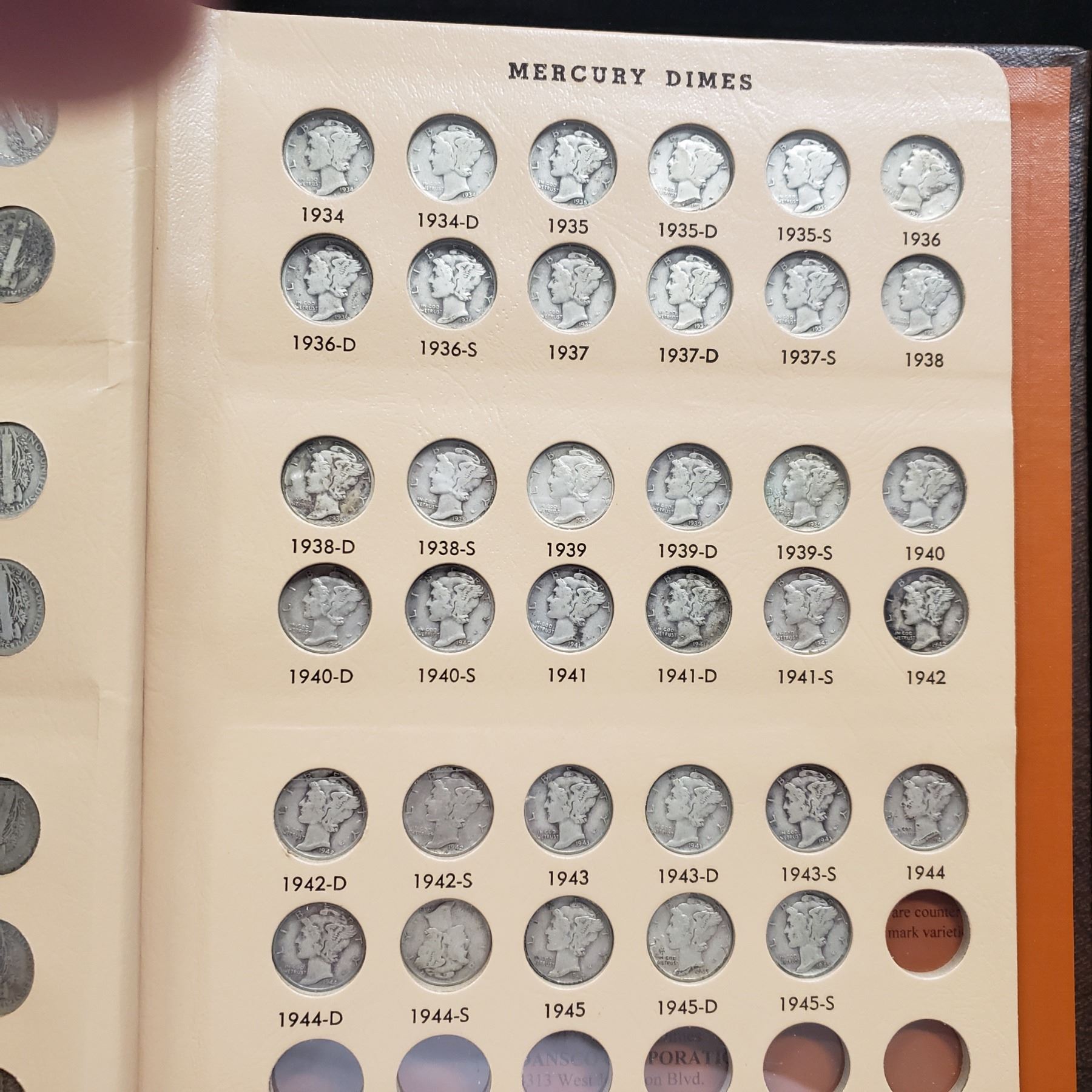 Complete Set Mercury Dimes Grade: Mixed 77 Coins