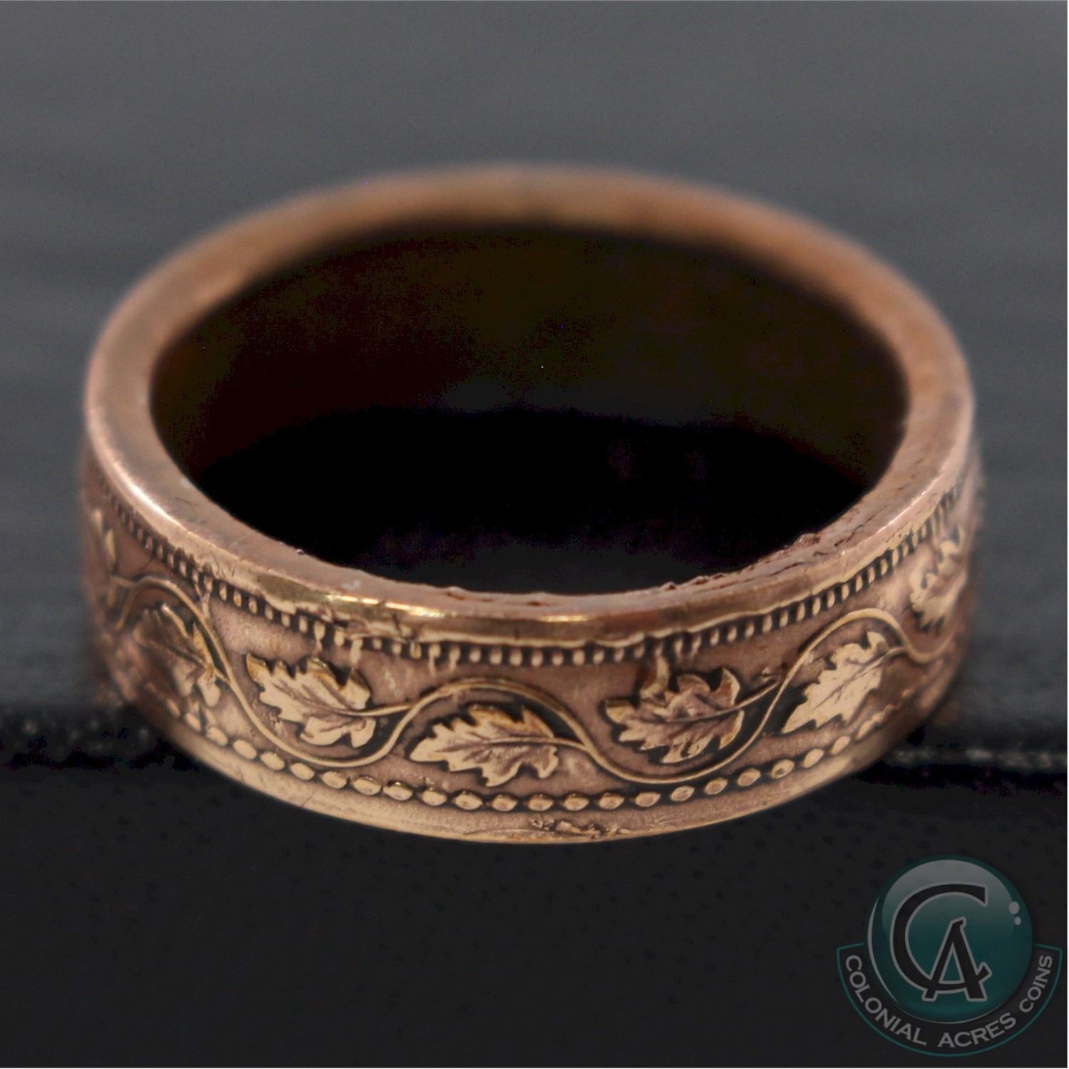 Canada Large 1-cent Coin Custom Jewellery Ring Size 8 - Made from a ...