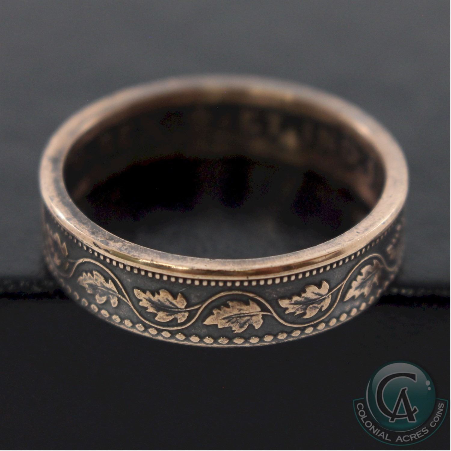 Canada Large 1-cent Coin Custom Jewellery Ring Size 10 - Made from a ...