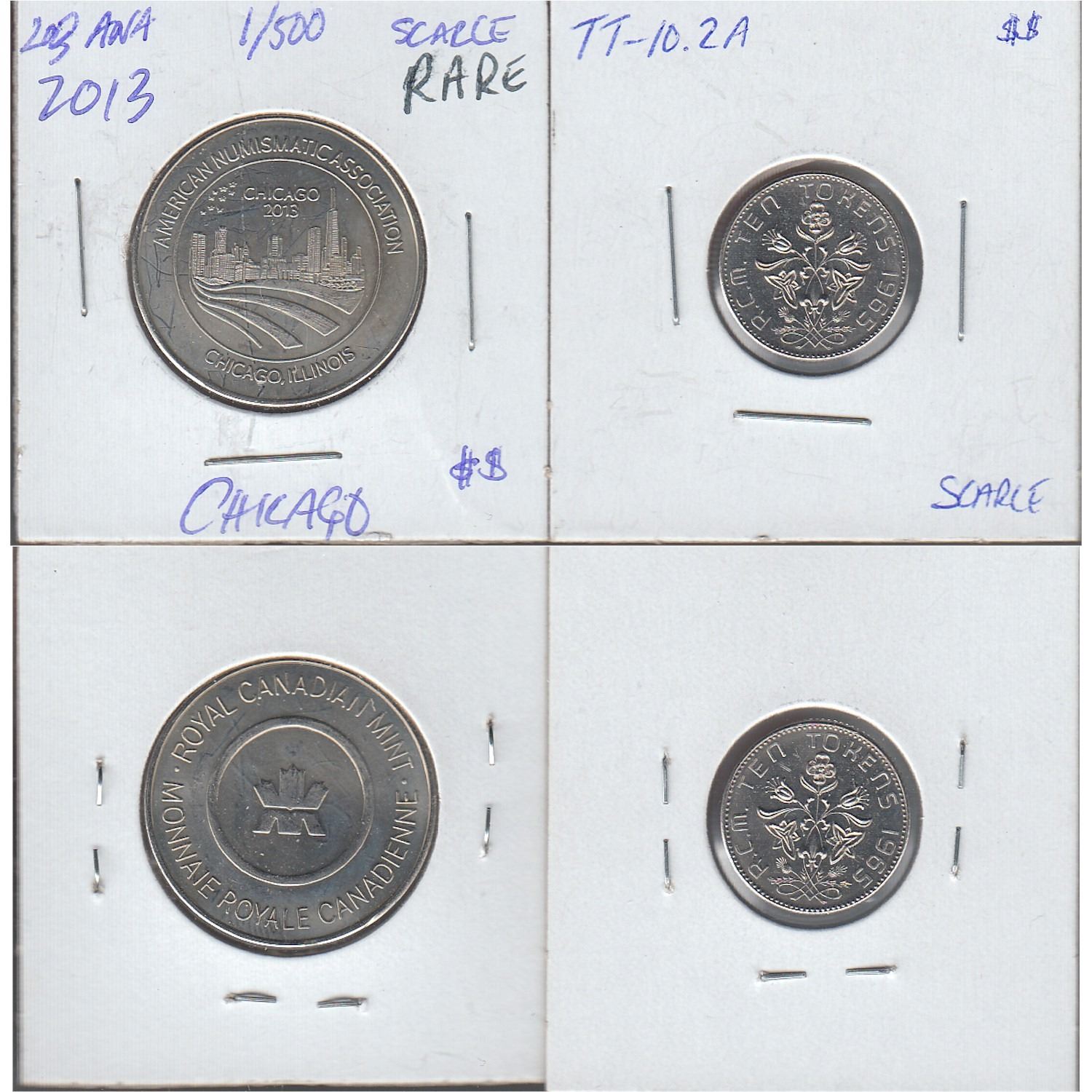 Estate Lot of 7x Different Royal Canadian Mint Test Tokens and ...