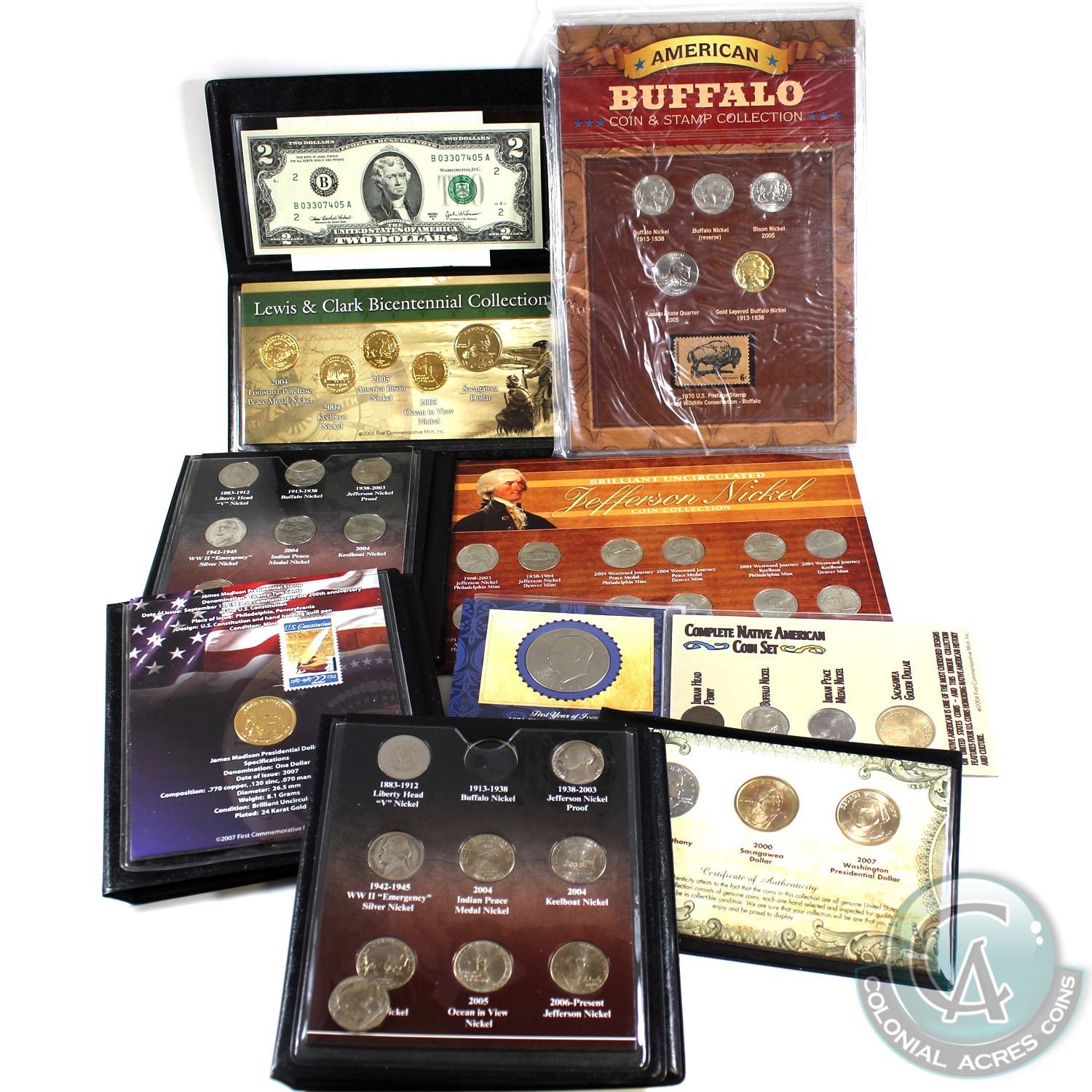 USA Special Issue sets: Complete Native American 4-coin set, 2 x 100 ...