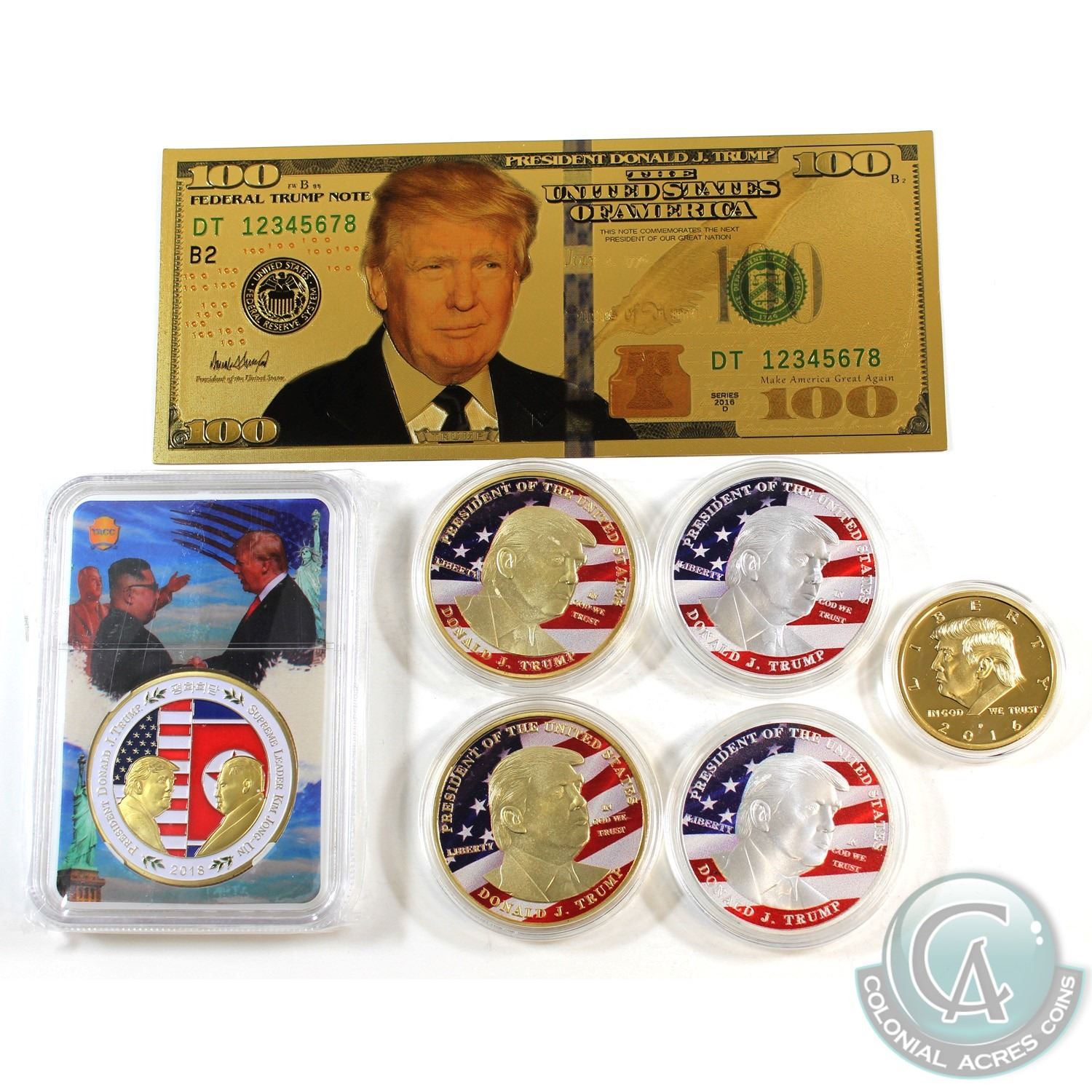 Donald Trump Memorabilia including a North Korea 2018 summitt Medallion ...