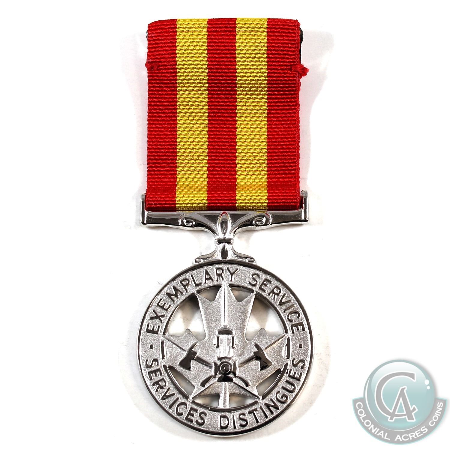Exemplary Service Medal with ribbon.