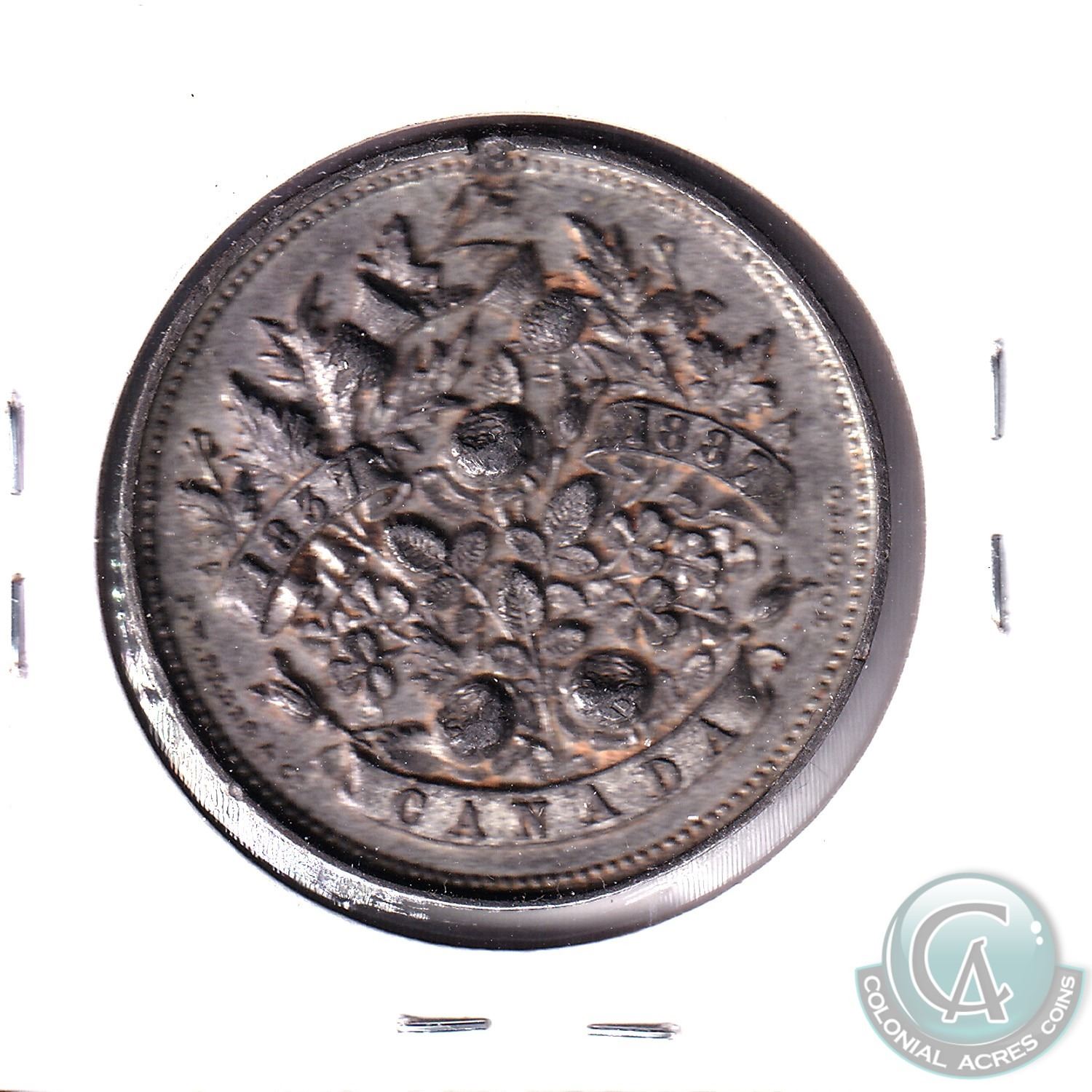 1857-1887 Canada Victoria Regina Queen's Jubilee Medallion. In great shape!