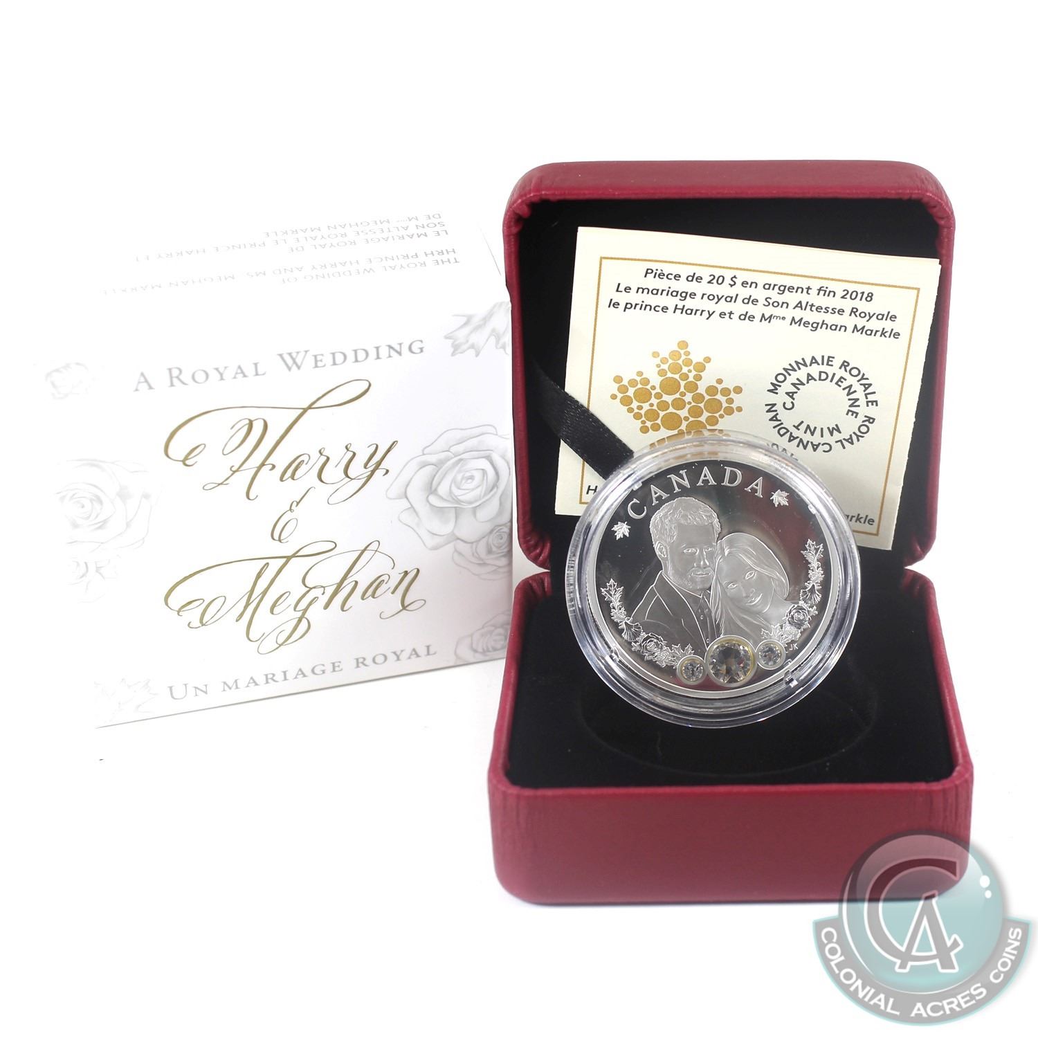 2018 Canada $20 The Royal Wedding of Prince Harry & Meghan Markle Fine ...