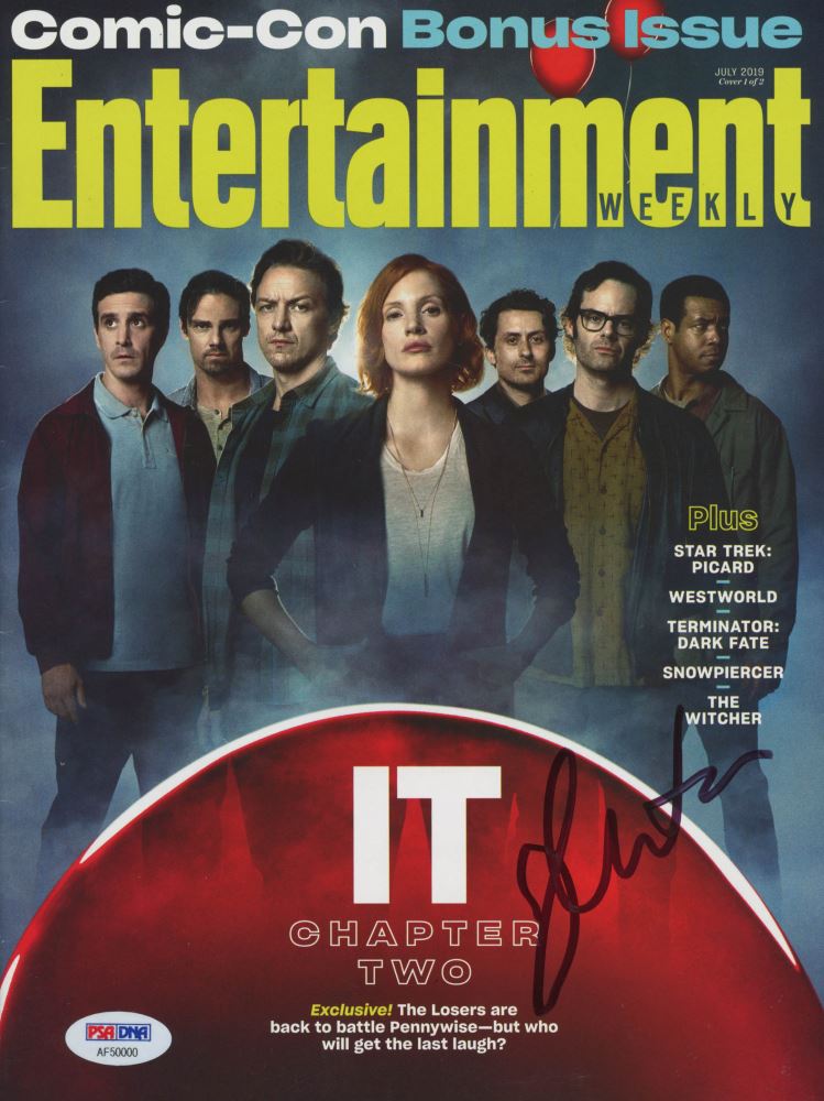 Jessica Chastain Signed 2019 Entertainment Weekly Magazine (PSA COA)