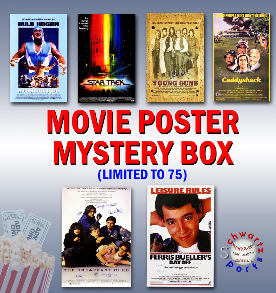Hollywood Classic Movies Signed 11x17 Movie Posters Mystery Box ...