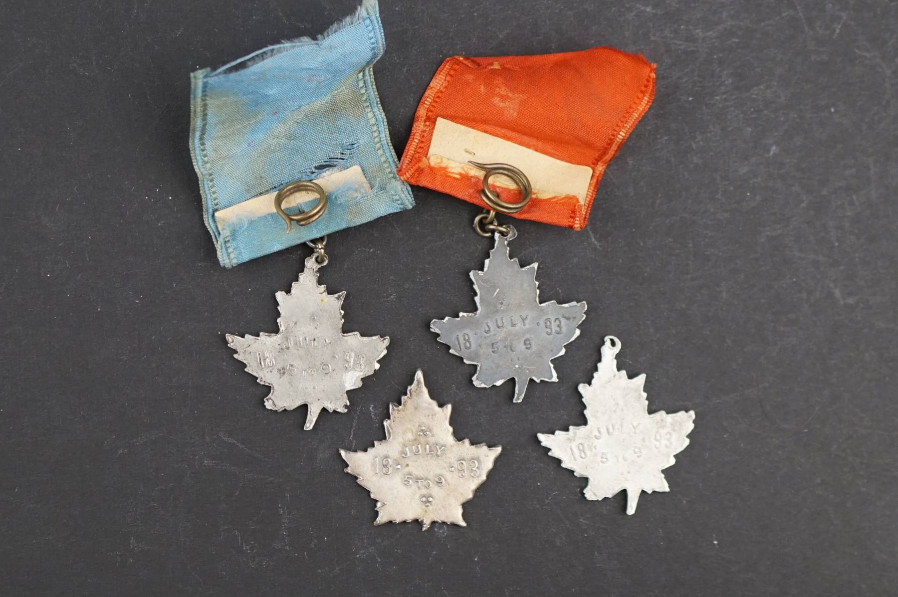 Six Pc - Silver-plate Military Watch Fob + In Honour of our Absent ...