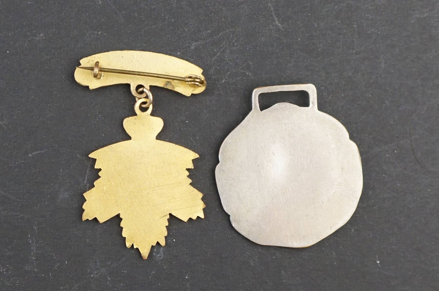 Six Pc - Silver-plate Military Watch Fob + In Honour of our Absent ...