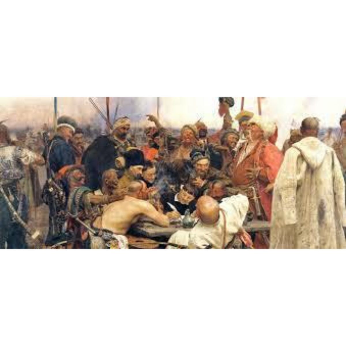 "Cossacks of Ukraine Writing a Letter to the Turkish Sultan," signed by ...