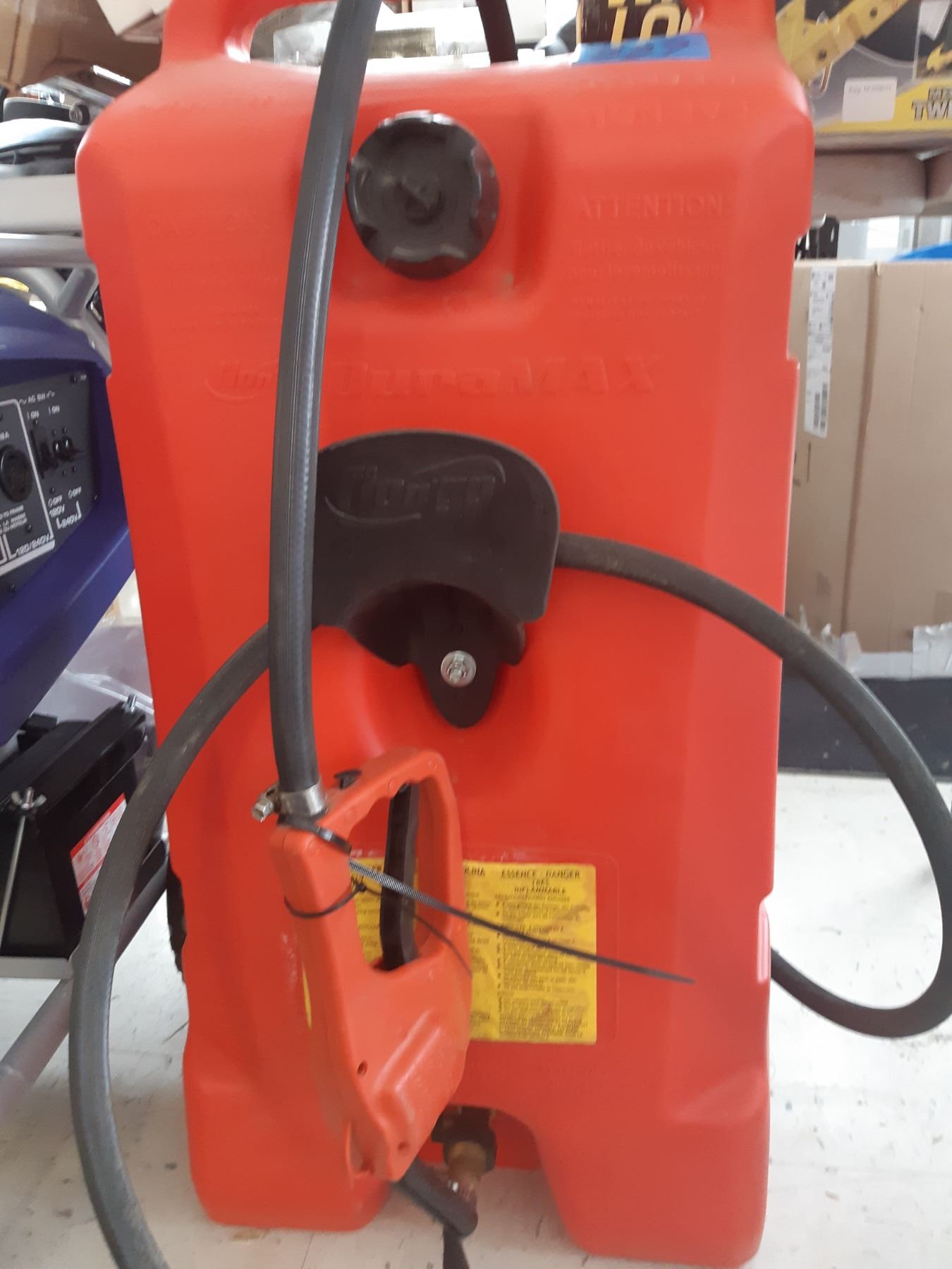 53 Litre/14 Gallon Flo'n Go Portable Gas Tank Dura Max with Hose on Wheels