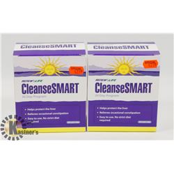 LOT OF 2 RENEW LIFE CLEANSE SMART 30 DAY PROGRAM