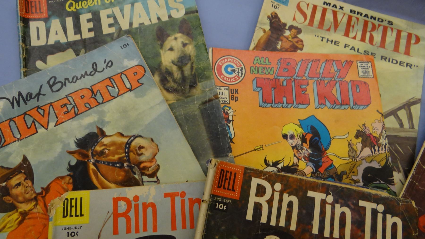 10 Western comic books, ca 1950’s