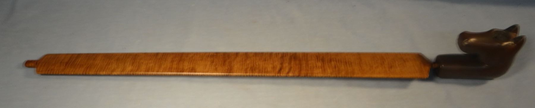 Horse head catlinite peace pipe