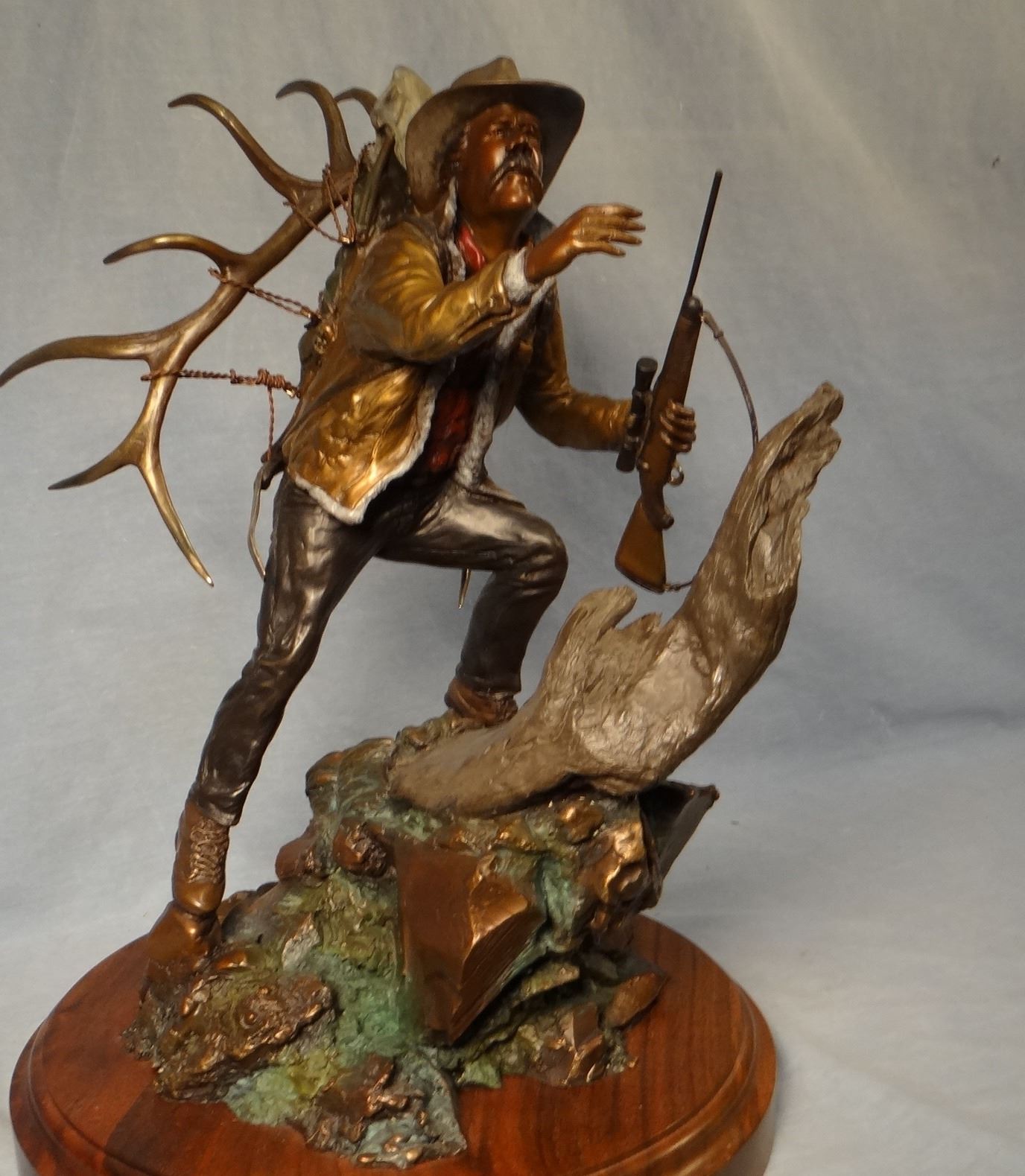 Jones, Dennis (Joseph, OR) bronze sculpture, Where Horses Can't Go, 44/ ...