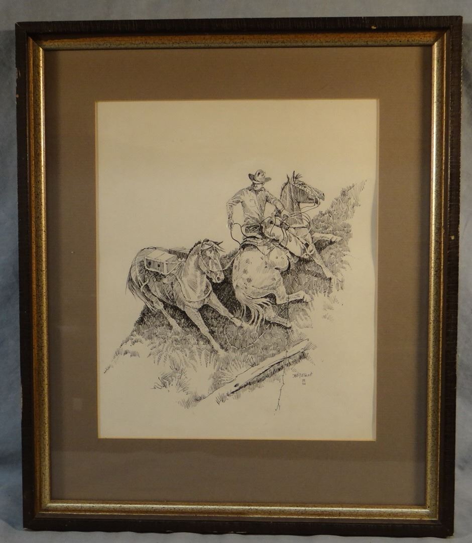 East, Barbara, (Colorado), original pen/ink, 11” x 9.5”