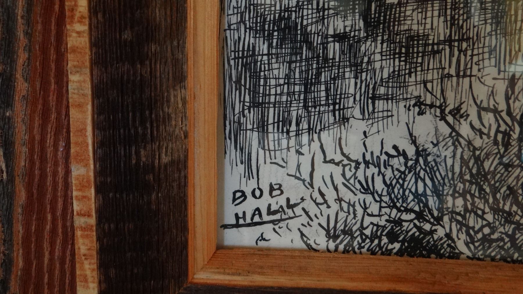 Hall, Bob, pen/ink, Elk, 12" x 18"