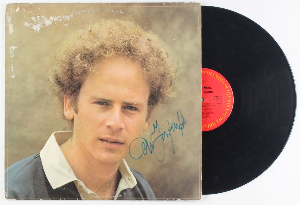 Art Garfunkel Signed "Angel Clare'" Vinyl Record Album Cover (JSA COA)