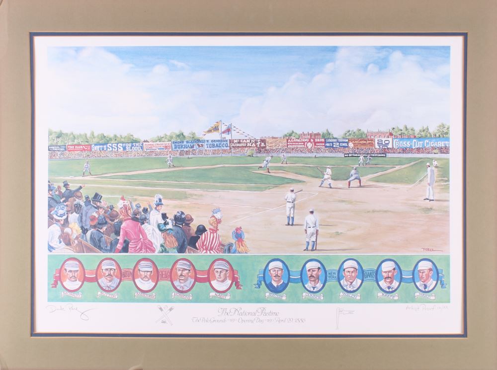 "The National Pastime" 22.5x30 Artist Proof Custom Matted Lithograph ...