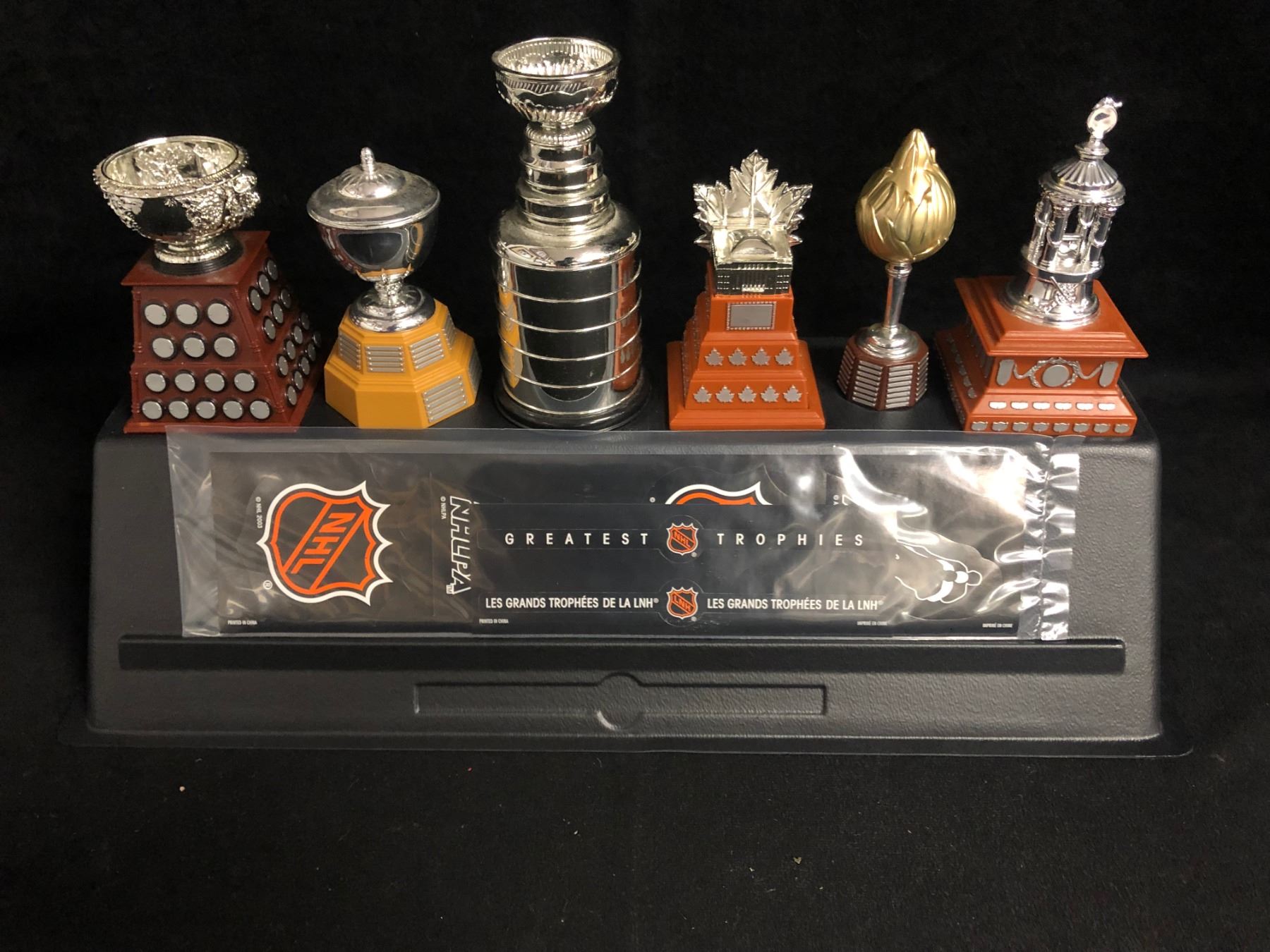 2003 McDonald's 6 Mini Replica NHL Trophies Complete Set With Card And ...