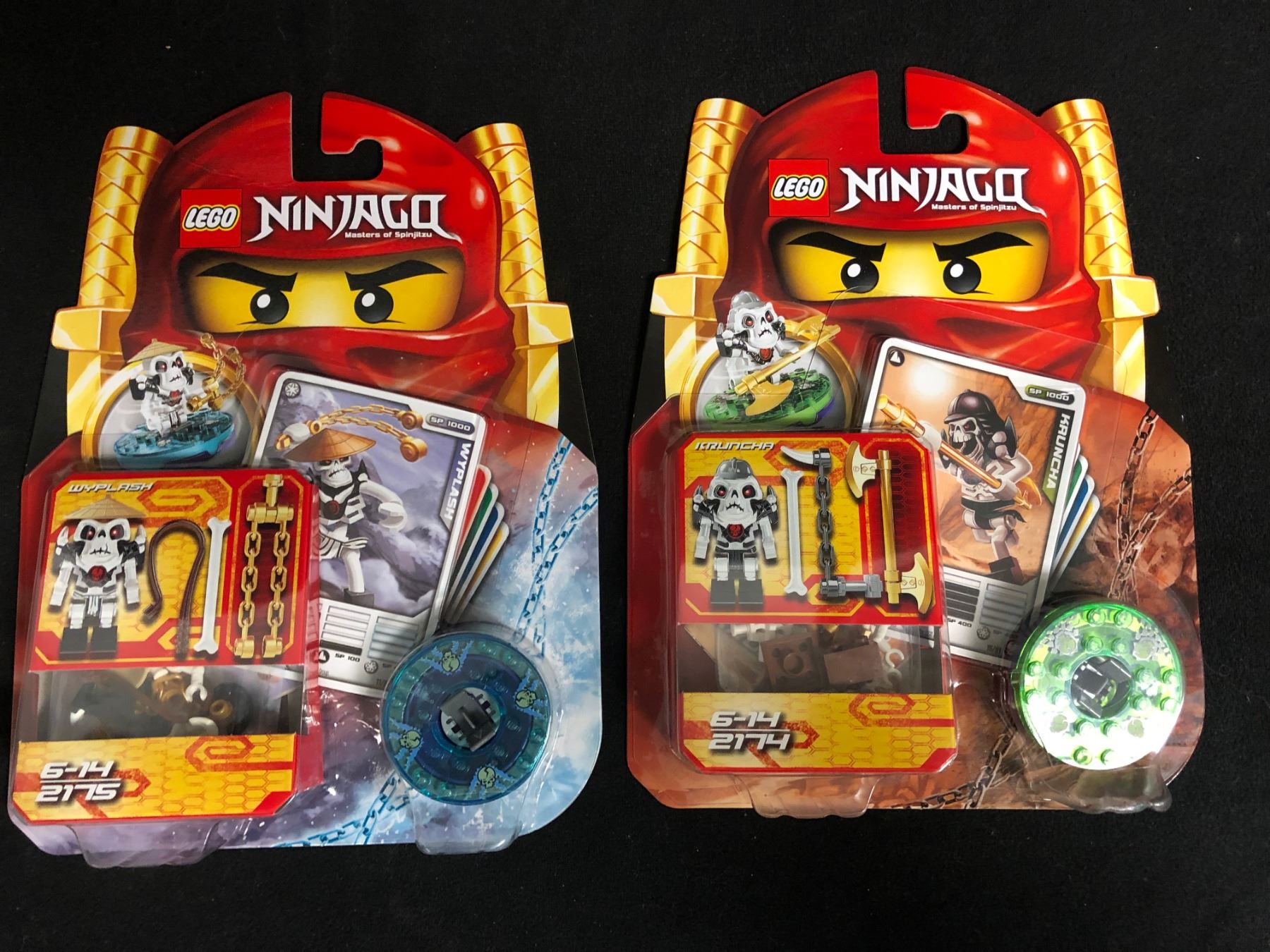 Lego Ninjago 2174 Kruncha 2175 Wyplash Spinjitzu Brand New RARE Retired ...