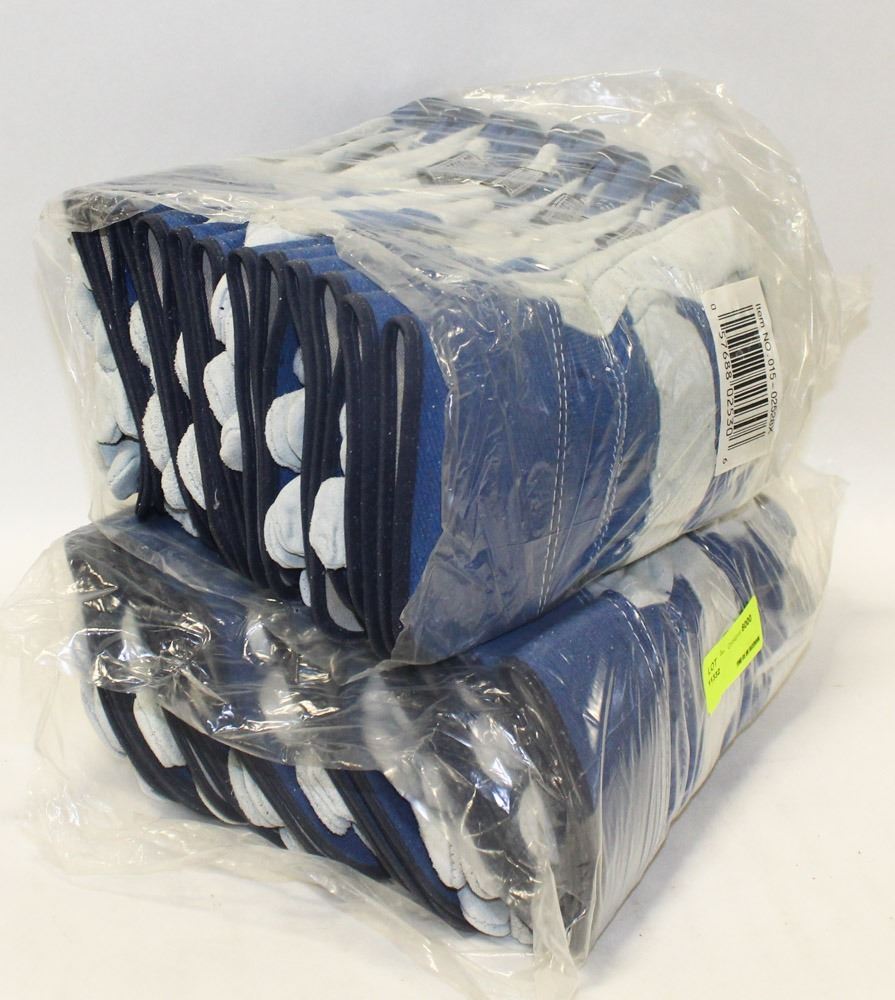 BUNDLE OF 24 LEATHER WORK GLOVES