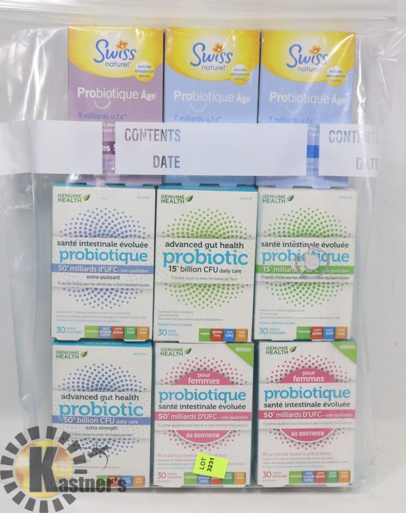 BAG OF ASSORTED PROBIOTICS