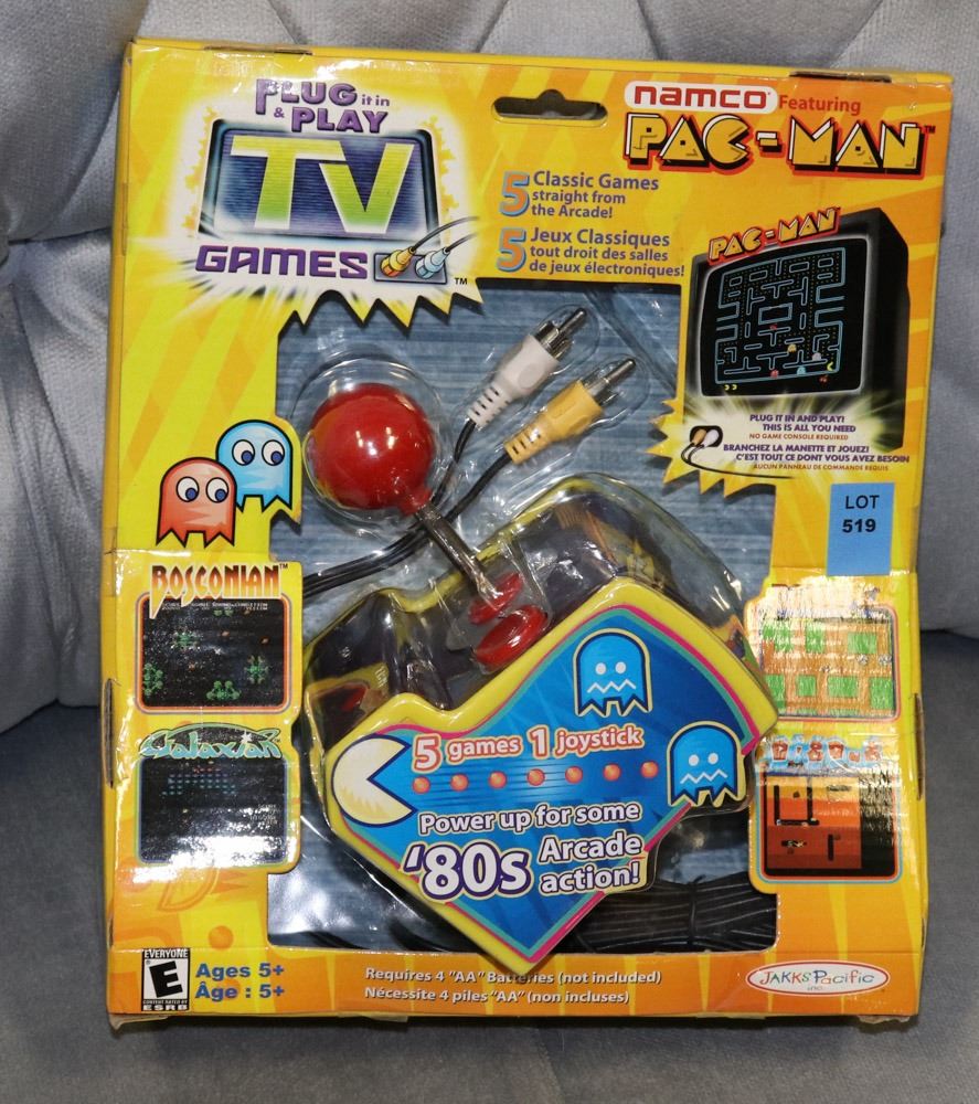 NAMCO PAC MAN PLUG AND PLAY TV GAME