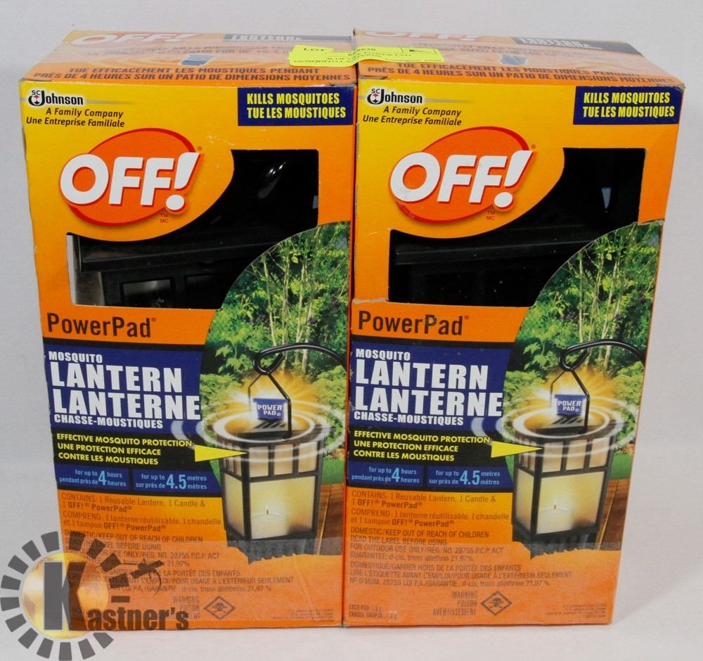 NEW PAIR OF OFF POWER PAD MOSQUITO LANTERNS