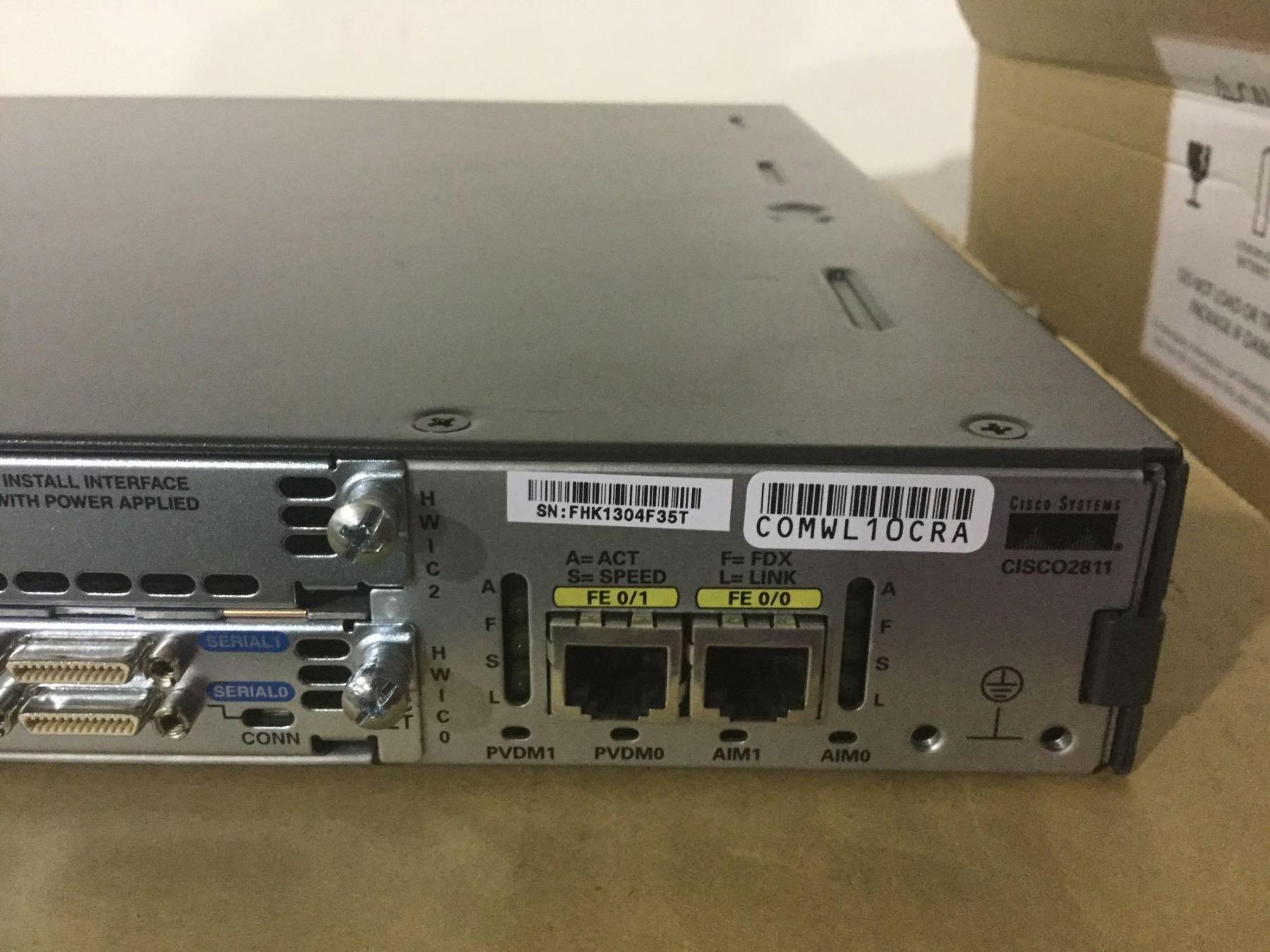 Cisco 2800 Series Integrated Services Router Comwl10cra