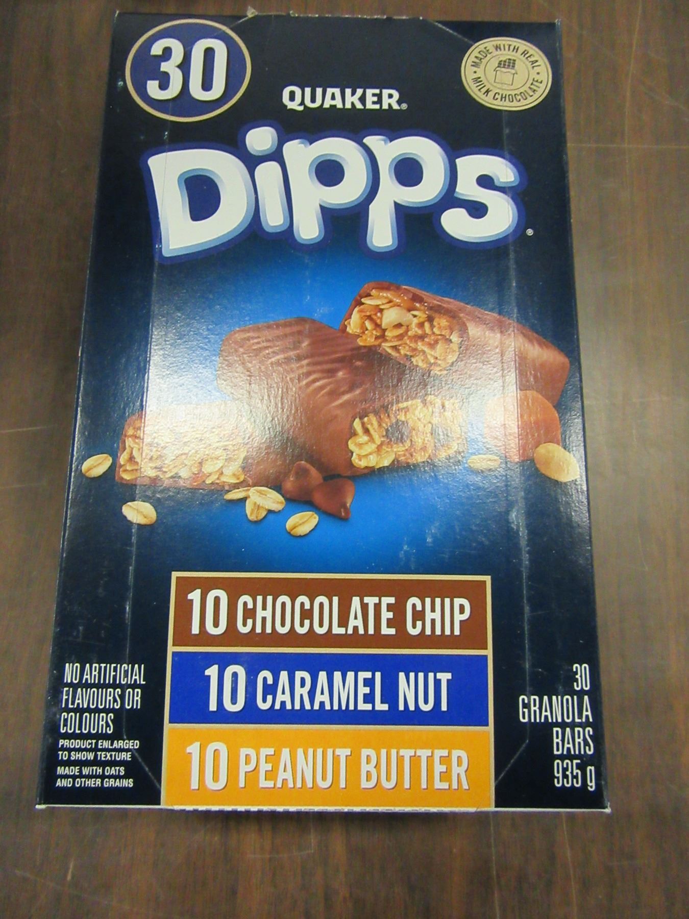 QUAKER DIPS (935 G/30 BARS) - PER BOX