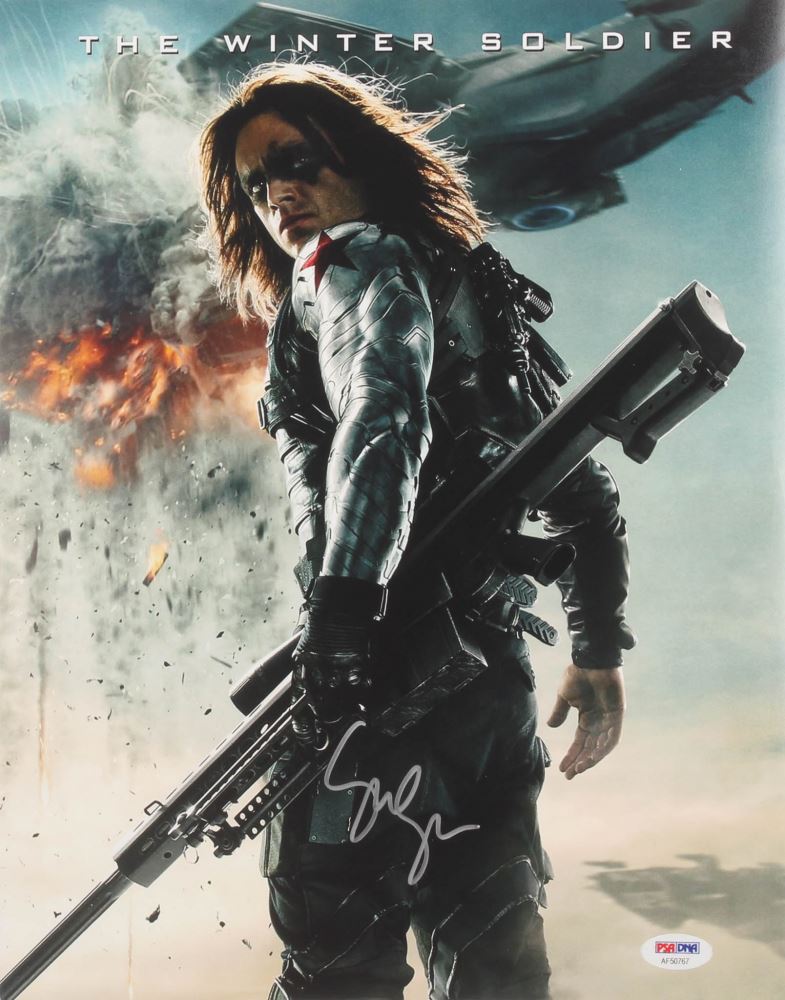 Sebastian Stan Signed "Captain America: The Winter Soldier" 11x14 Photo ...