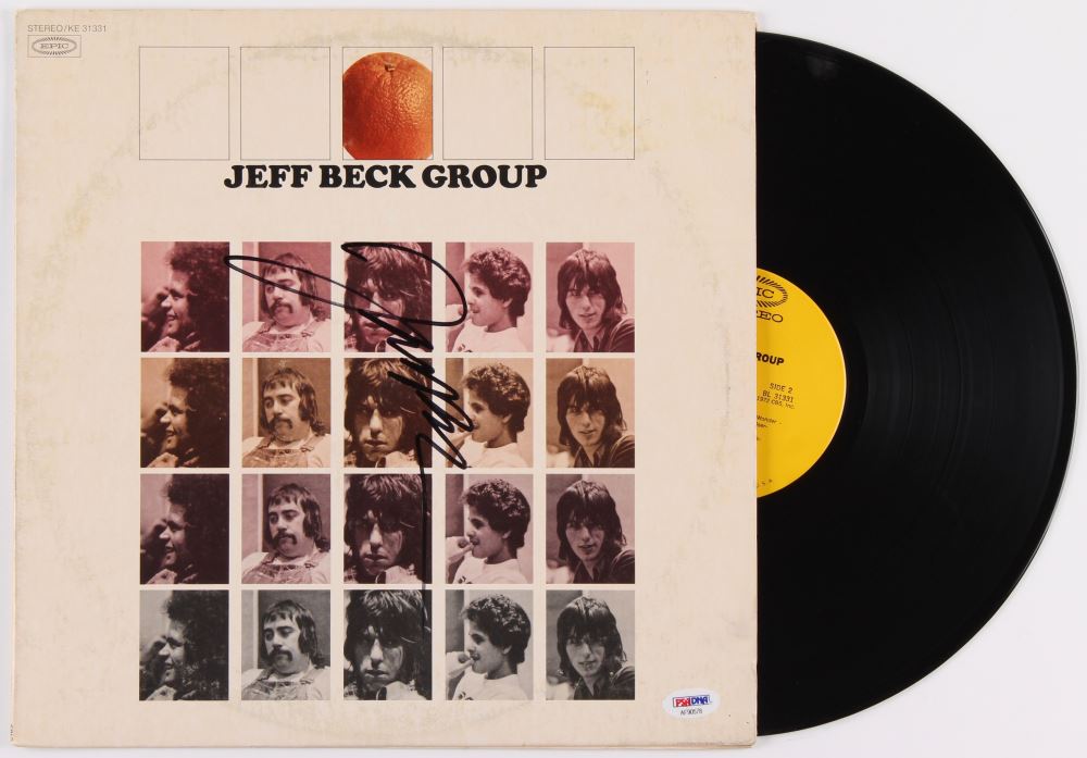 Jeff Beck Signed "Jeff Beck Group" Vinyl Album Cover (PSA COA)