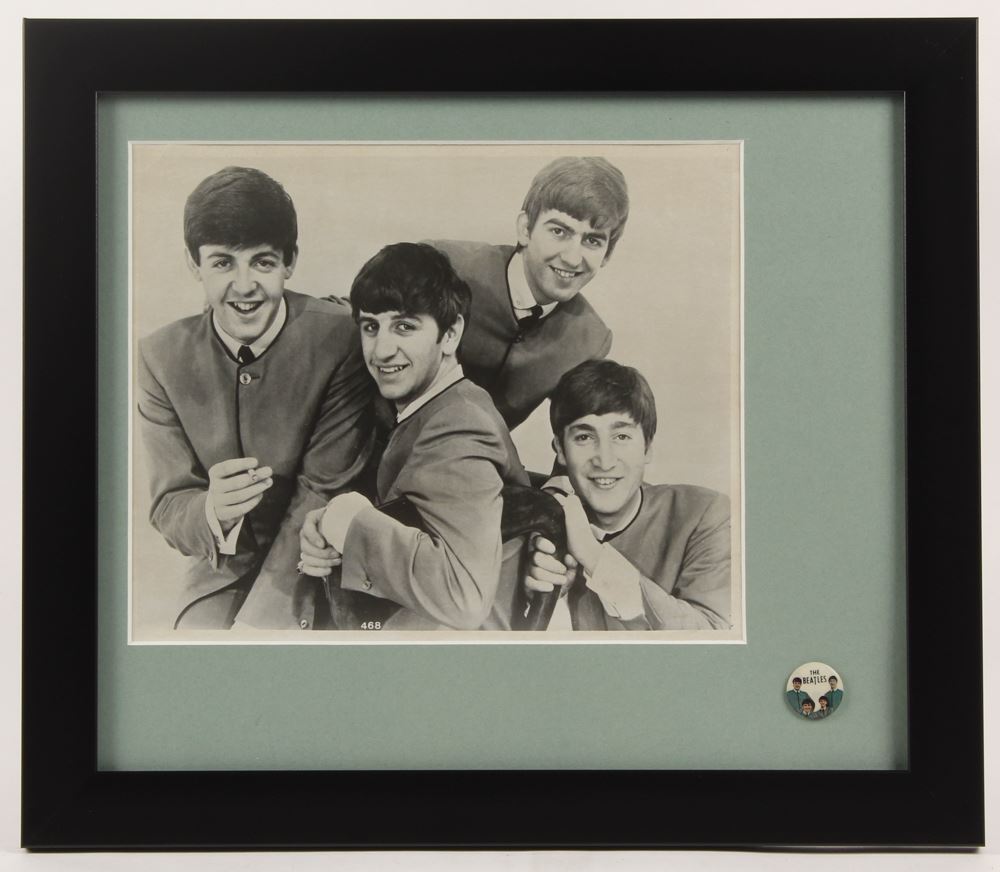 The Beatles 13x15 Custom Framed Vintage Photo Display with Vintage ...