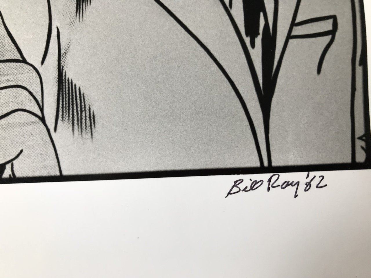 BILL RAY SIGNED: ROY LICHTENSTEIN 1962.