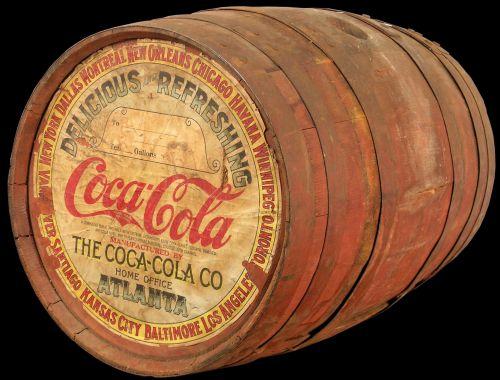 10 gallon wooden Coca-Cola syrup barrel