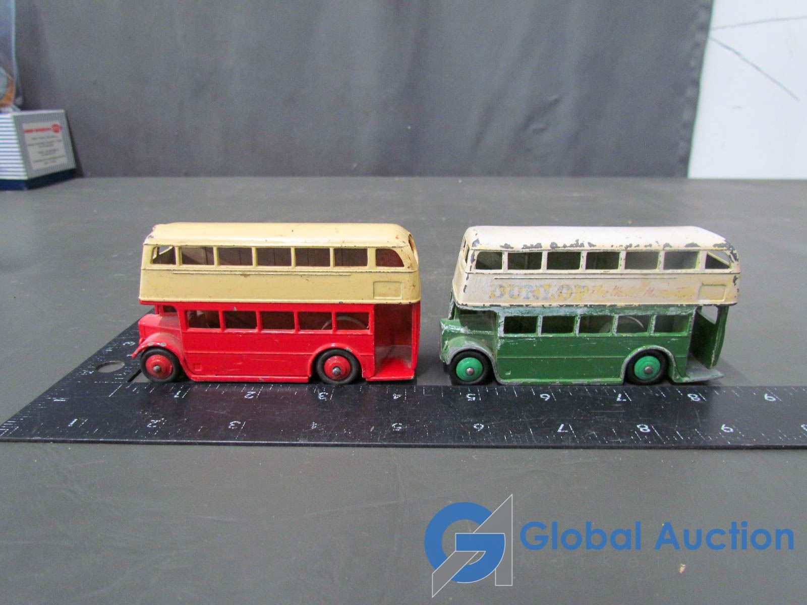 (2) Dinky Meccano Double Decker Buses
