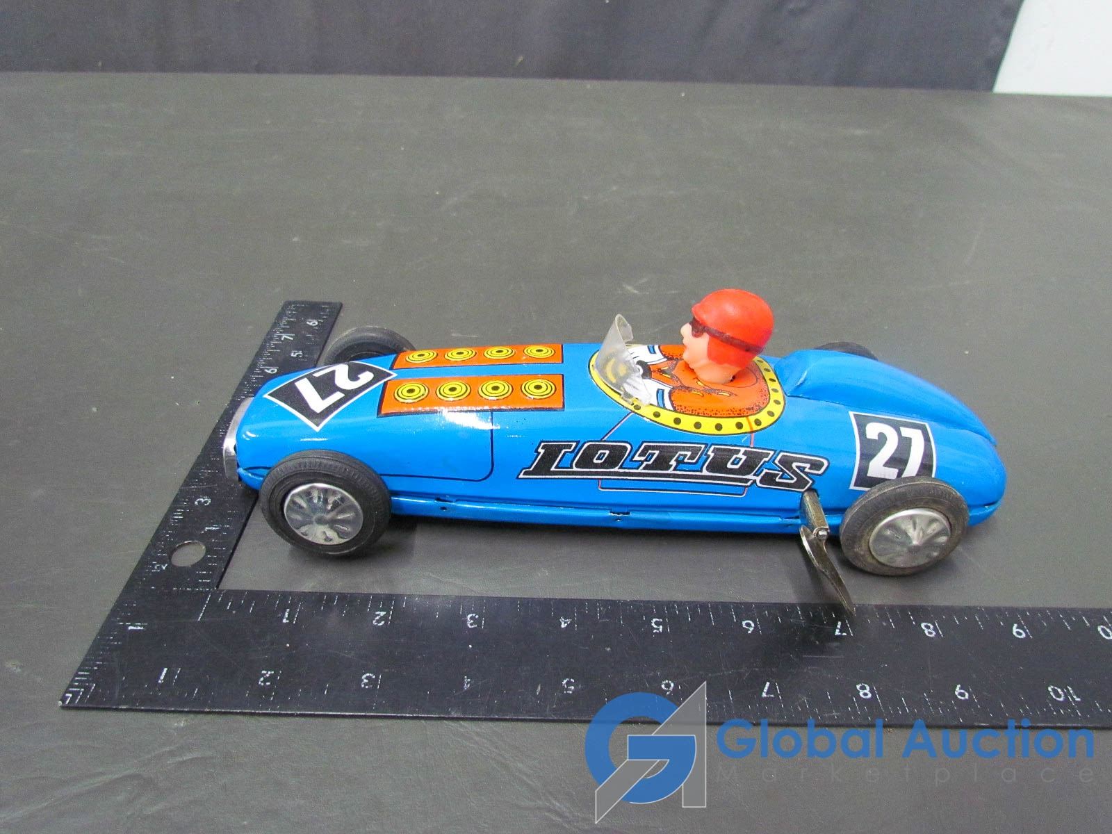 Tin Lotus Wind Up Race Car