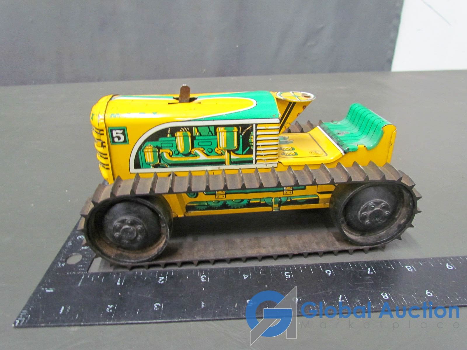 Marx #5 Wind UP Tin Track Tractor