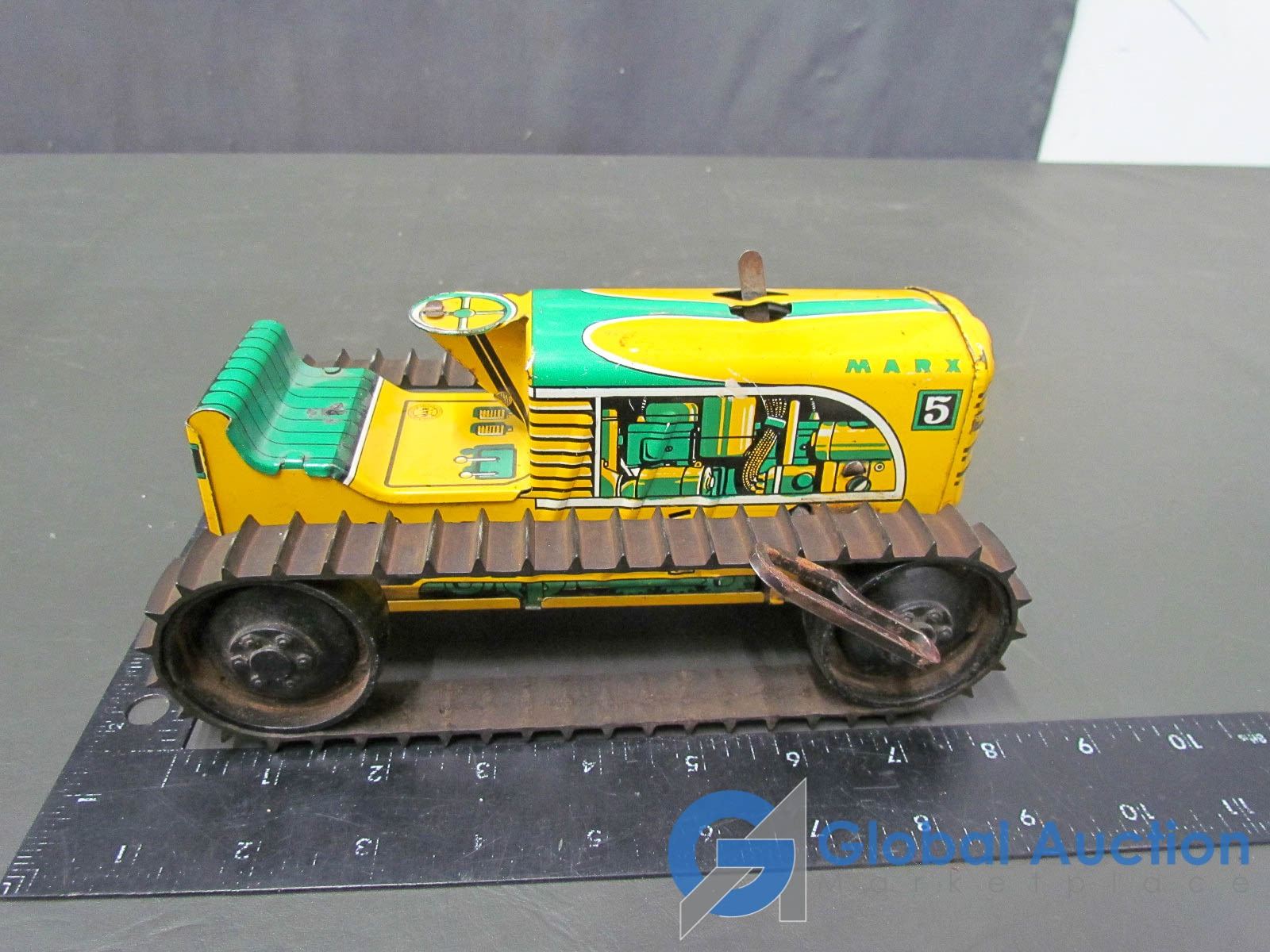 Marx #5 Wind UP Tin Track Tractor