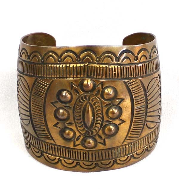 Native American Navajo Copper Cuff Bracelet