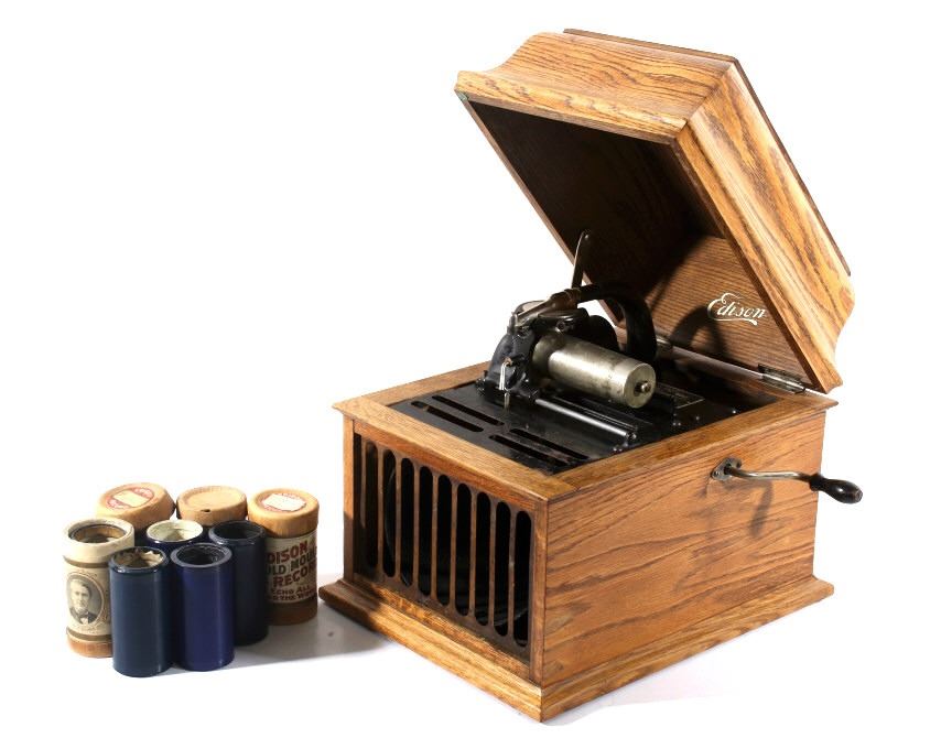 Antique Edison Amberola 30 Cylinder Phonograph