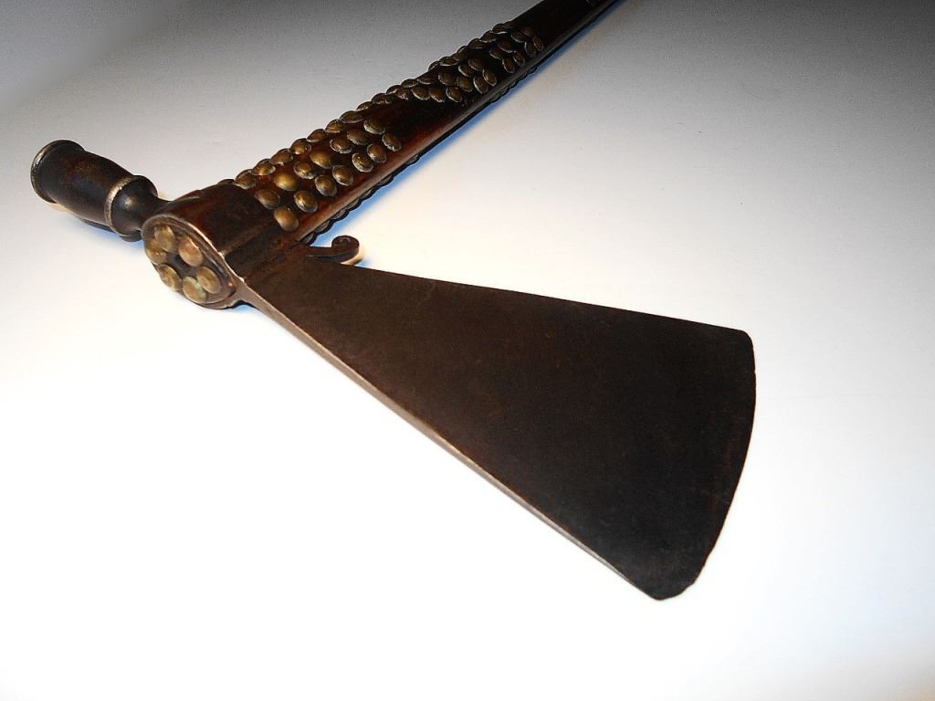 Crow Pipe Tomahawk w/ Beadwork c. 1870 RARE