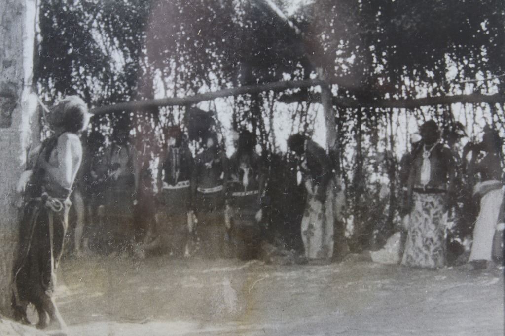 Early 1900's Framed Shoshone Sun Dance Photograph